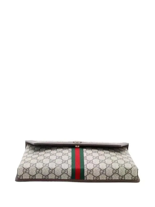 Gucci Ophidia Gg Coated Canvas Clutch Bag
