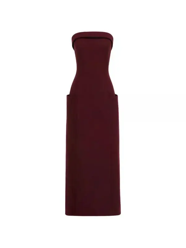 GEMY MAALOUF Strapless Dress With Pocket Detail
