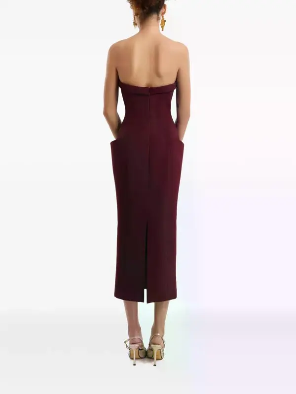 GEMY MAALOUF Strapless Dress With Pocket Detail