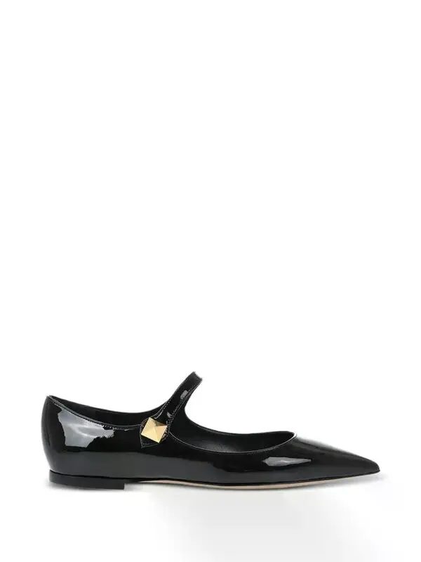 Valentino Garavani One Stud Pointed-toe Ballet Flats