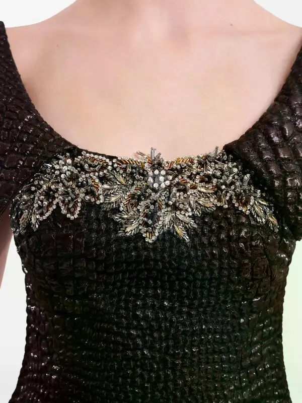 GEMY MAALOUF Embellished Mermaid Silhouette Dress