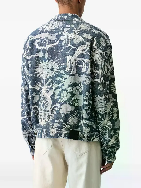 Scotch & Soda Jacquard Patterned Button-up Jacket
