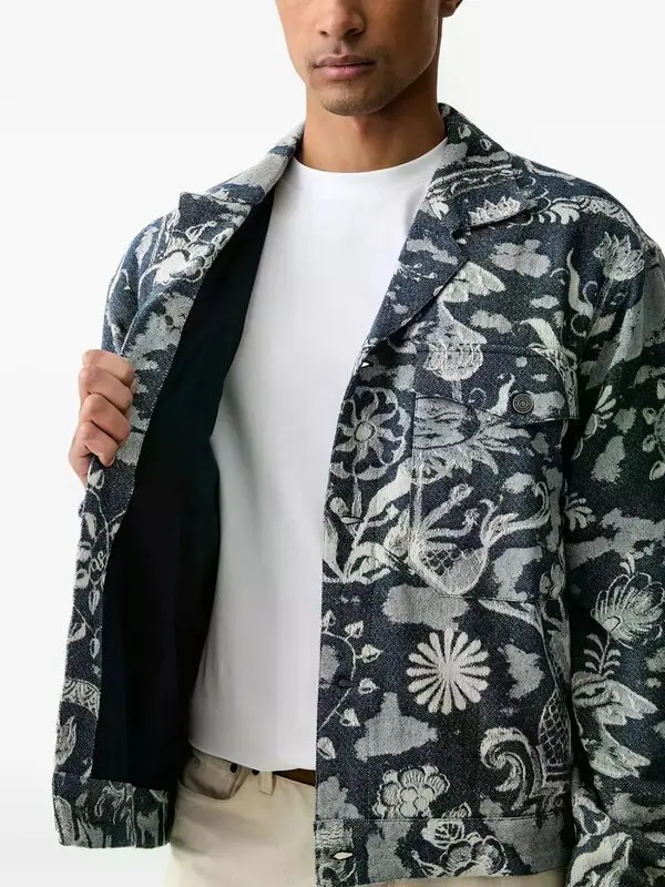 Scotch & Soda Jacquard Patterned Button-up Jacket