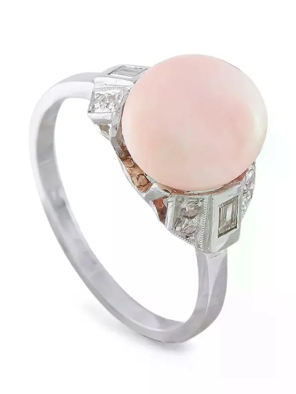 LB EXCLUSIVE Conch Pearl And Diamond Ring - Silver