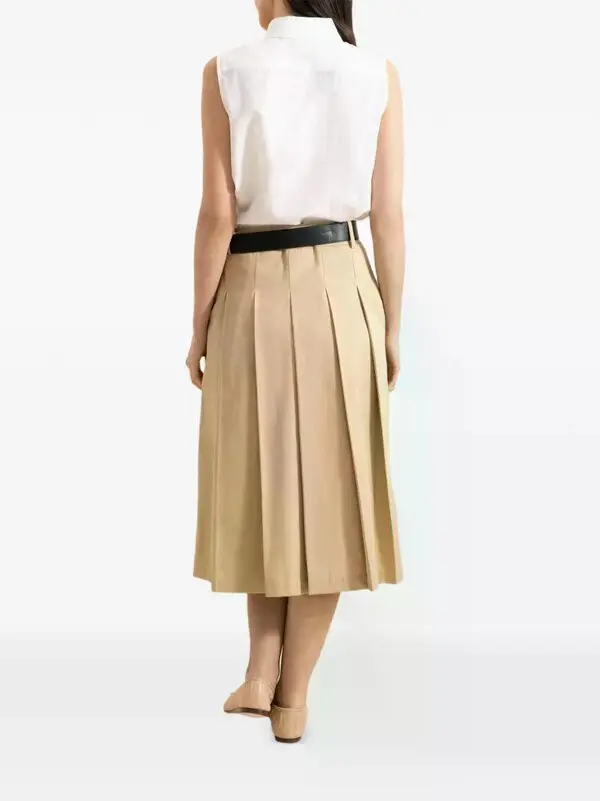 DMN PARIS Pleated Midi Skirt