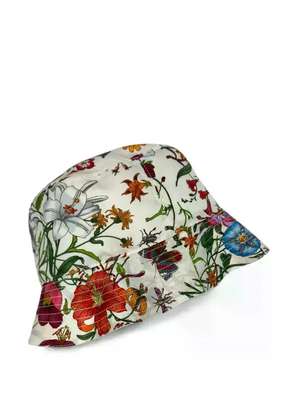 Gucci 2020s Flora Printed Bucket Hat