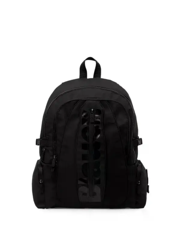 BLAUER. Logo-print Zip-pocket Backpack