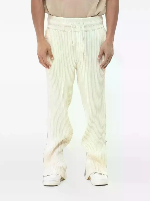 Off-White Lace-up Ribbed Trousers