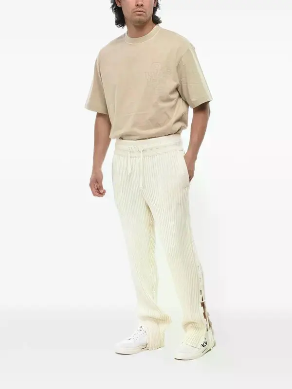 Off-White Lace-up Ribbed Trousers