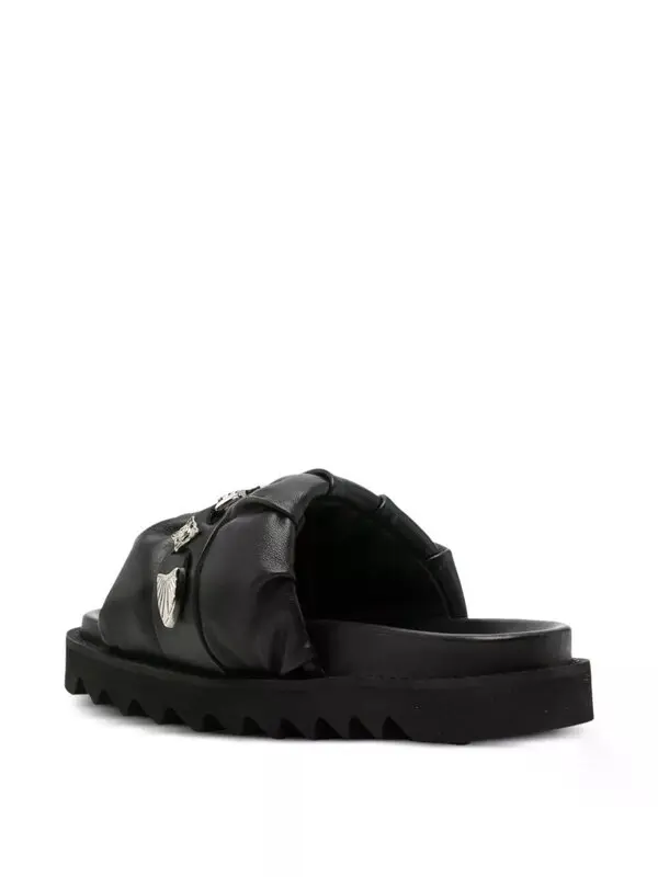 Toga Ruched Metal-embellished Sandals