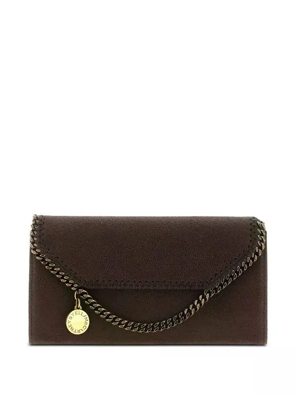 Stella McCartney Continental Falabella Wallet-on-chain - Brown
