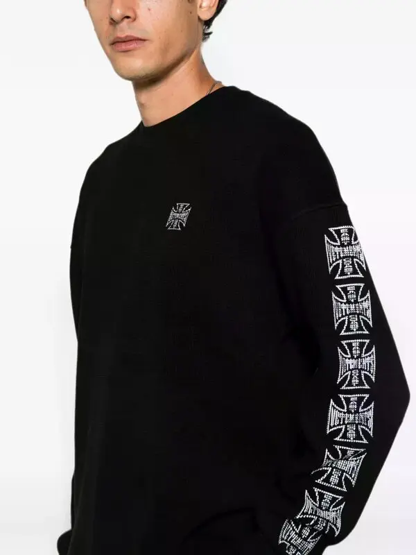 Vetements Waffle-knit Graphic-print T-shirt