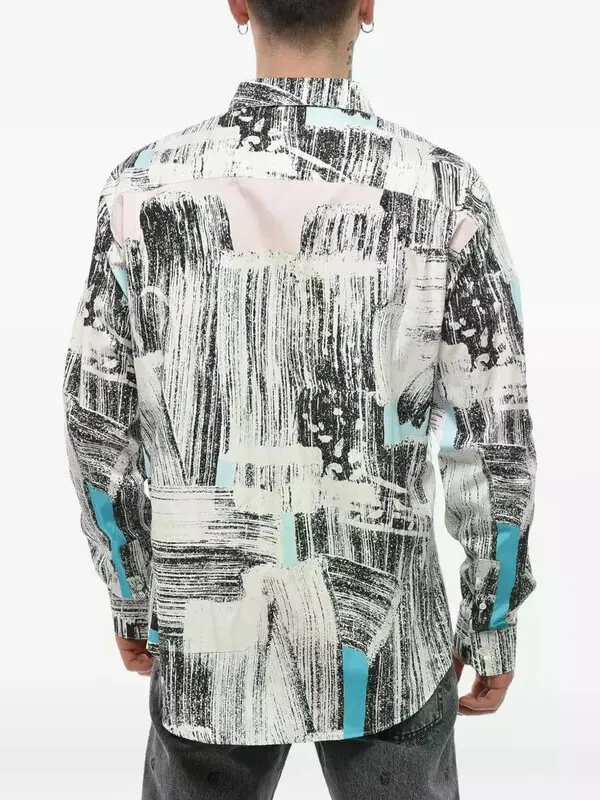 Off-White Abstract-pattern Long-sleeve Shirt