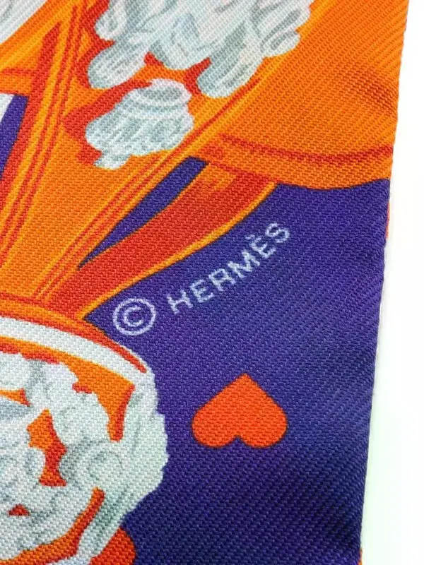 Hermès 2020s Brides De Gala Love Ribbon Scarf