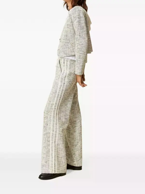 TWINSET Tweed-effect Drawstring Trousers