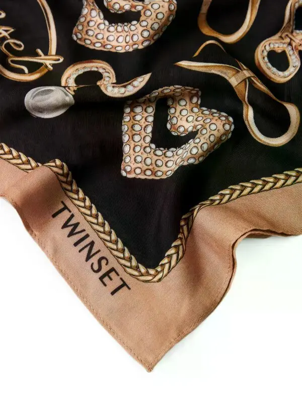 TWINSET Kefiah With Jewel Print
