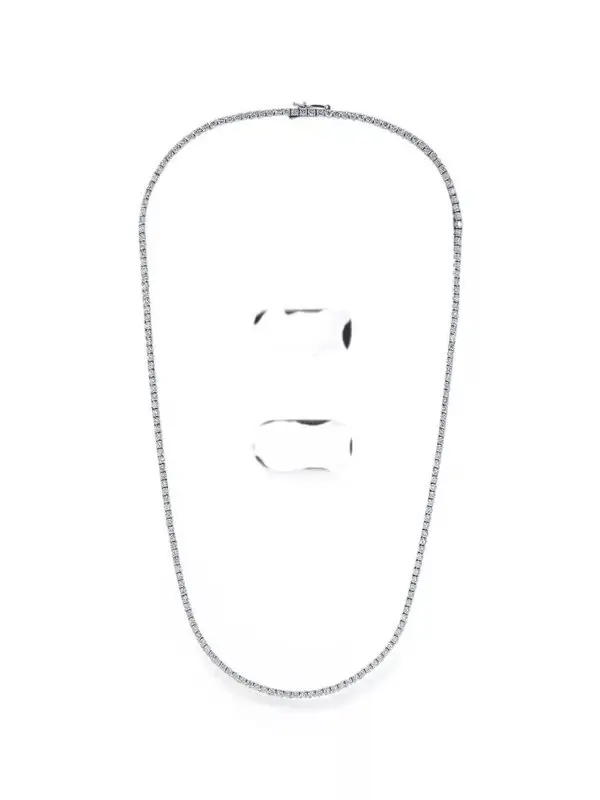 WITH LOVE 14k White Gold Lab-grown Diamond Tennis Necklace