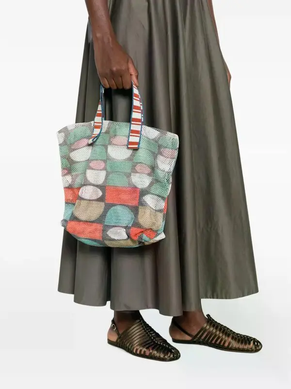 ÉPICE Geometric-print Tote Bag