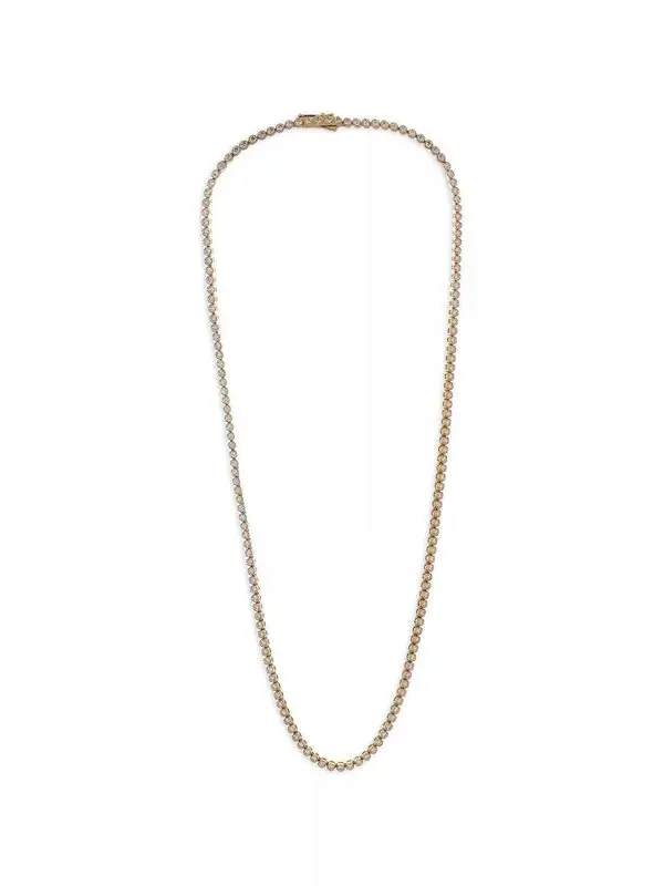 WITH LOVE Lab-grown Diamond Bezel Tennis Necklace - Gold