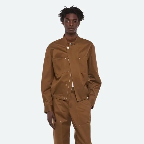 Helmut Lang Moto Trucker Jacket - Fawn