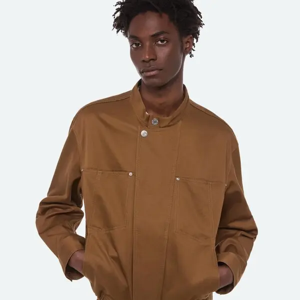 Helmut Lang Moto Trucker Jacket - Fawn