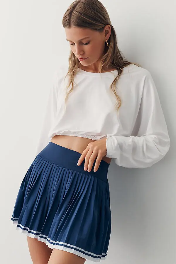 Beach Riot Analie Pleated Skirt