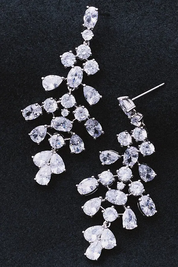 Nadri Runway Chandelier Earrings