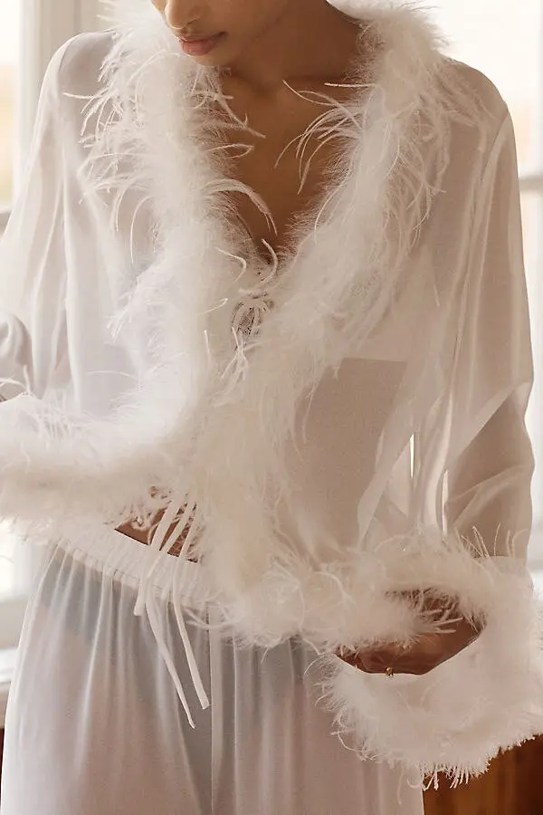 HUTCH Sheer Chiffon Feather Set