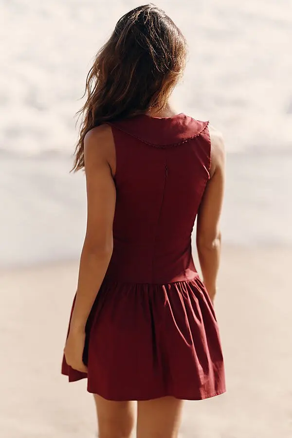 Peixoto Grid Mini Dress