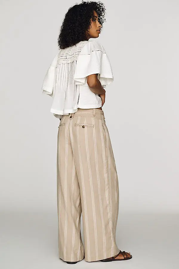 Anthropologie Noil Wide-leg Pants