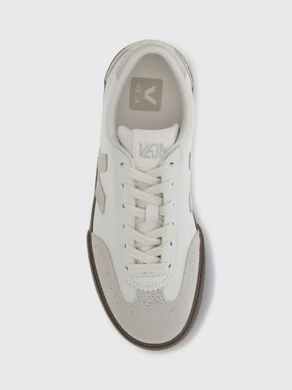 VEJA Volley Low-top Sustainable O.t. Leather Sneakers With Applied Logo - White