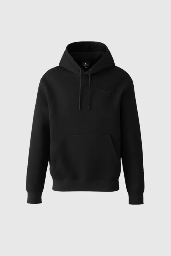 Mackage Kolton-zz Double-face Jersey Logo Hoodie - Black