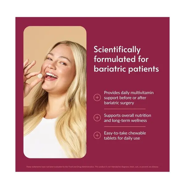 BARIATRIC ADVANTAGE Chewable Multi Rp Multivitamin For Bariatric Surgery Patients With Iron