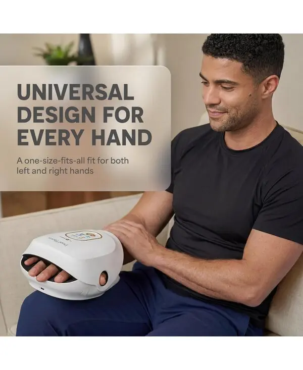LIFEPRO Dualthera Hand Massager With Heat & Compression