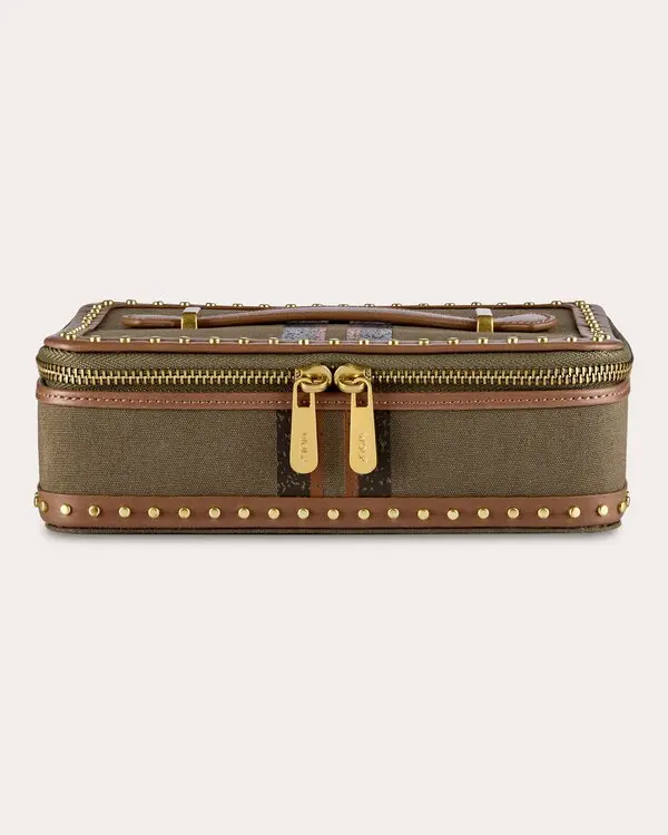 Wolf Ida Travel Zip Canvas Jewelry Case
