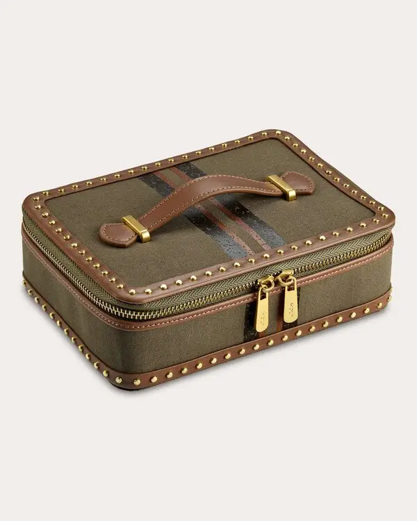 Wolf Ida Travel Zip Canvas Jewelry Case