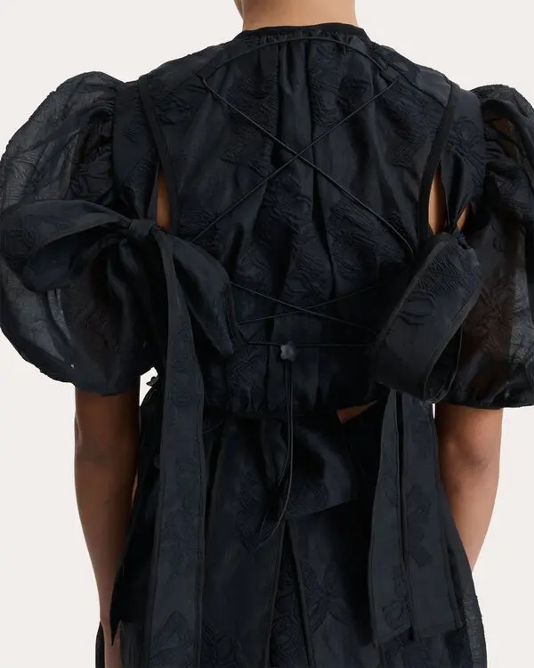 Cecilie Bahnsen Ulani Papillon Matelassé Dress