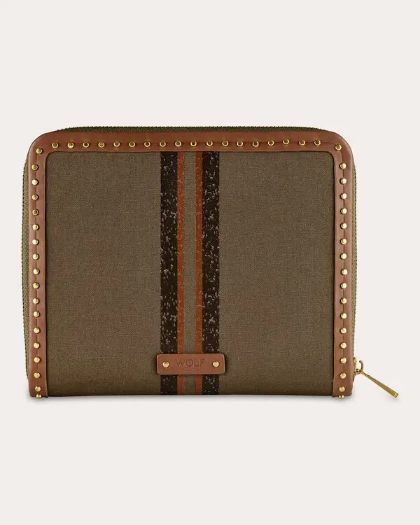 Wolf Ida Travel Zip Canvas Jewelry Portfolio