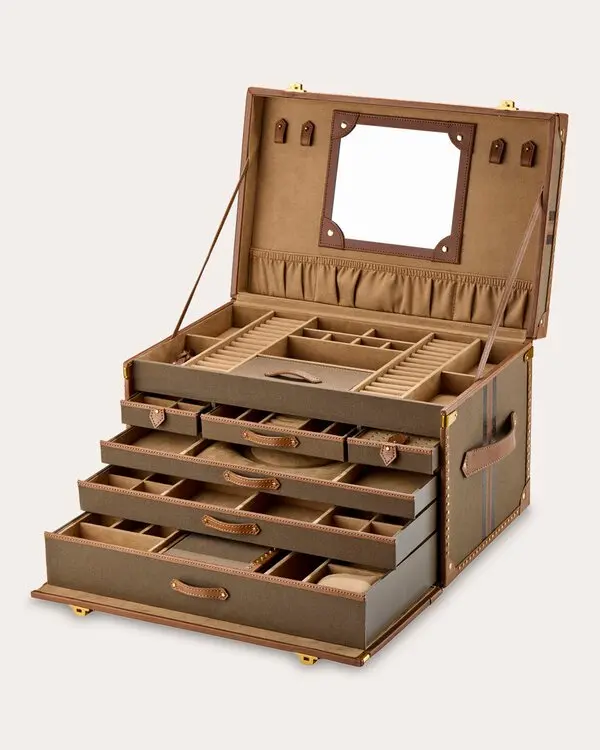 Wolf Ida Extra Large Canvas Jewelry Trunk