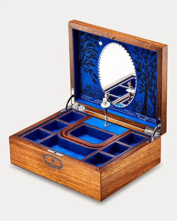 Wolf Swan Lake Ballet Musical Jewelry Box