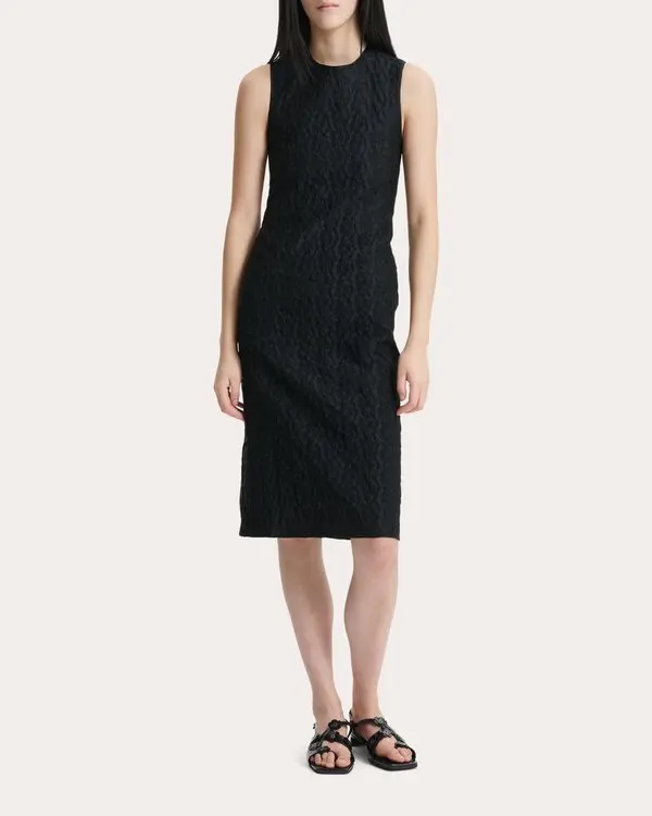 Cecilie Bahnsen Devin Begonia Jacquard Sleeveless Midi Dress