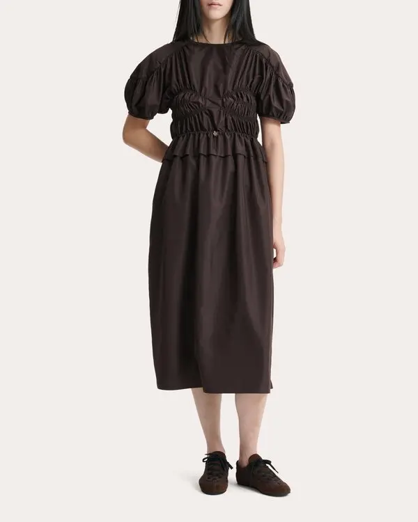 Cecilie Bahnsen Betsy Faille Midi Dress
