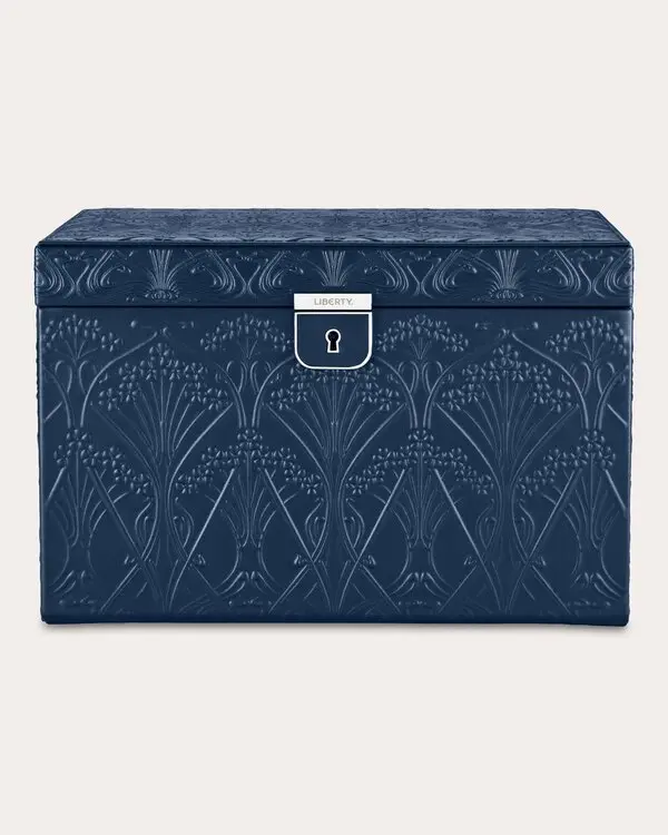 Wolf Liberty Large Embossed Jewelry Box