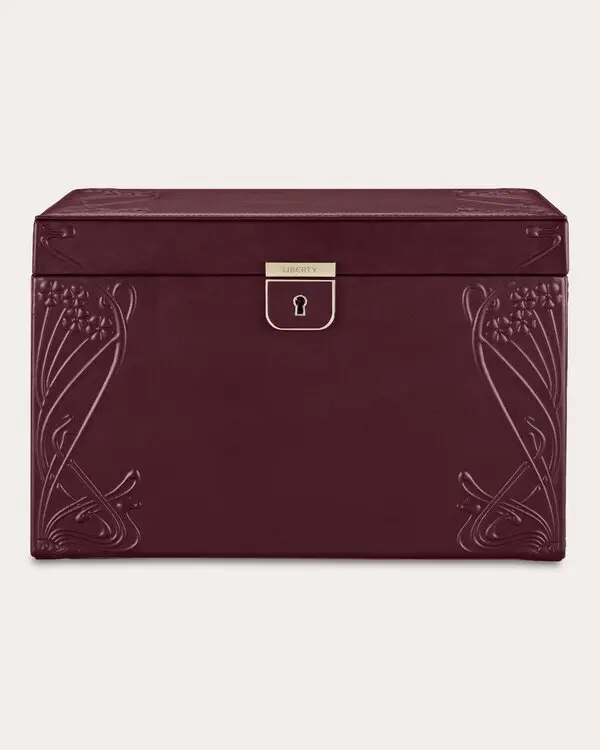Wolf Liberty Large Embossed Jewelry Box