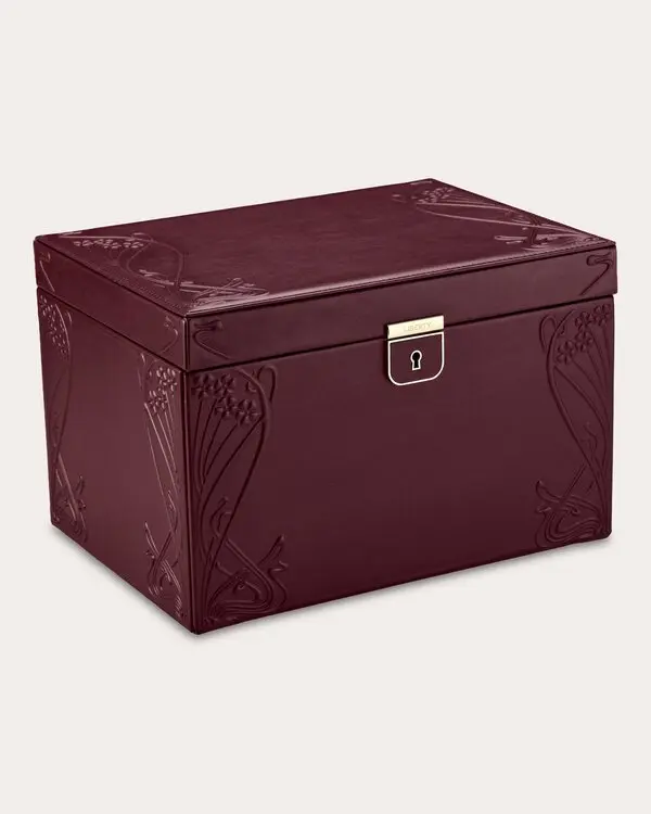 Wolf Liberty Large Embossed Jewelry Box