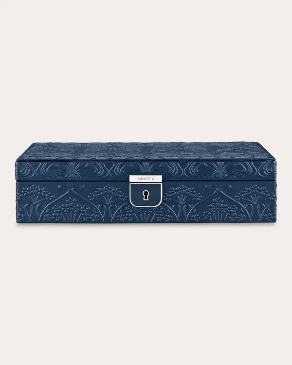 Wolf Liberty Medium Embossed Jewelry Box