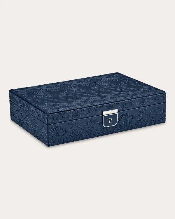 Wolf Liberty Medium Embossed Jewelry Box