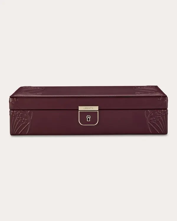 Wolf Liberty Medium Embossed Jewelry Box