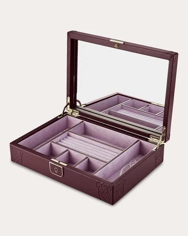 Wolf Liberty Medium Embossed Jewelry Box