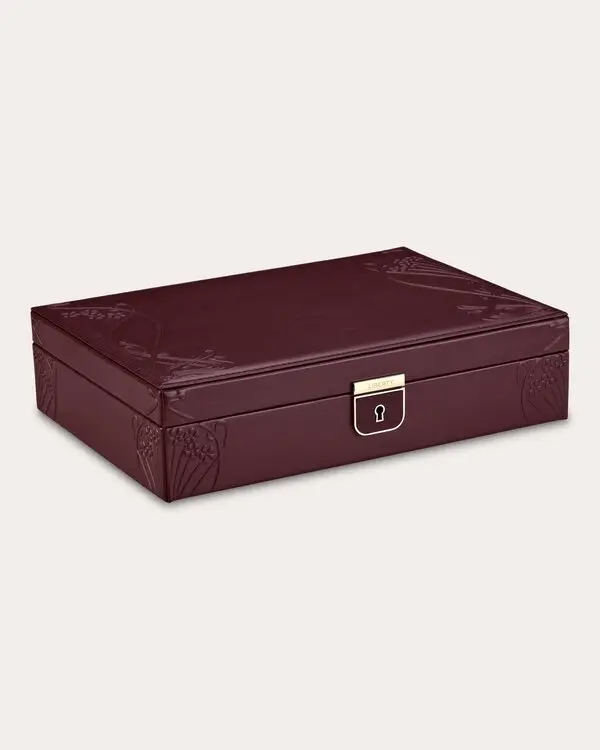Wolf Liberty Medium Embossed Jewelry Box